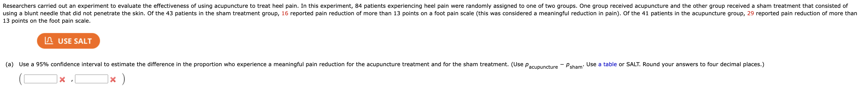 Solved using a blunt needle that did not 13 points on the | Chegg.com