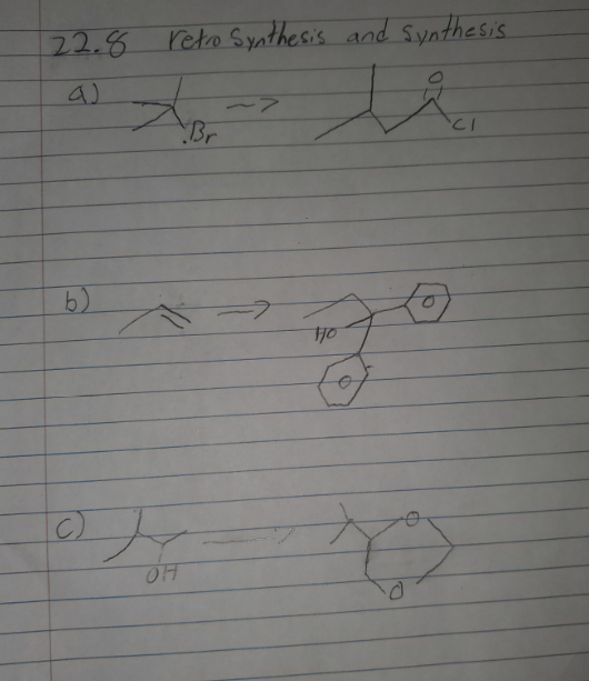 Solved How do you do the efficient retro synthesis and | Chegg.com