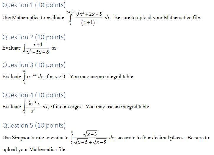 Solved I am having an issue understanding Mathematica. | Chegg.com