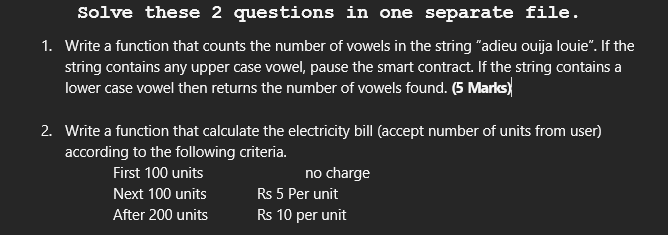 Solved 1 Write A Function That Counts The Number Of Vowels 3676
