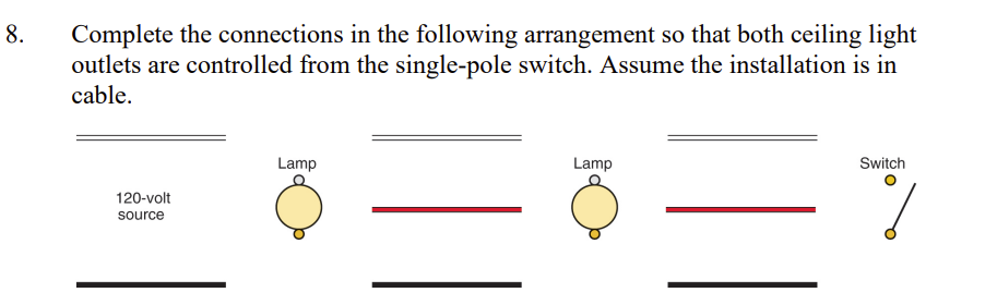 Solved Complete the connections in the following arrangement | Chegg.com