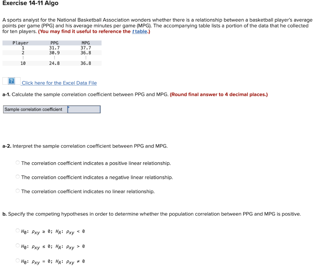 Solved A sports analyst for the National Basketball | Chegg.com