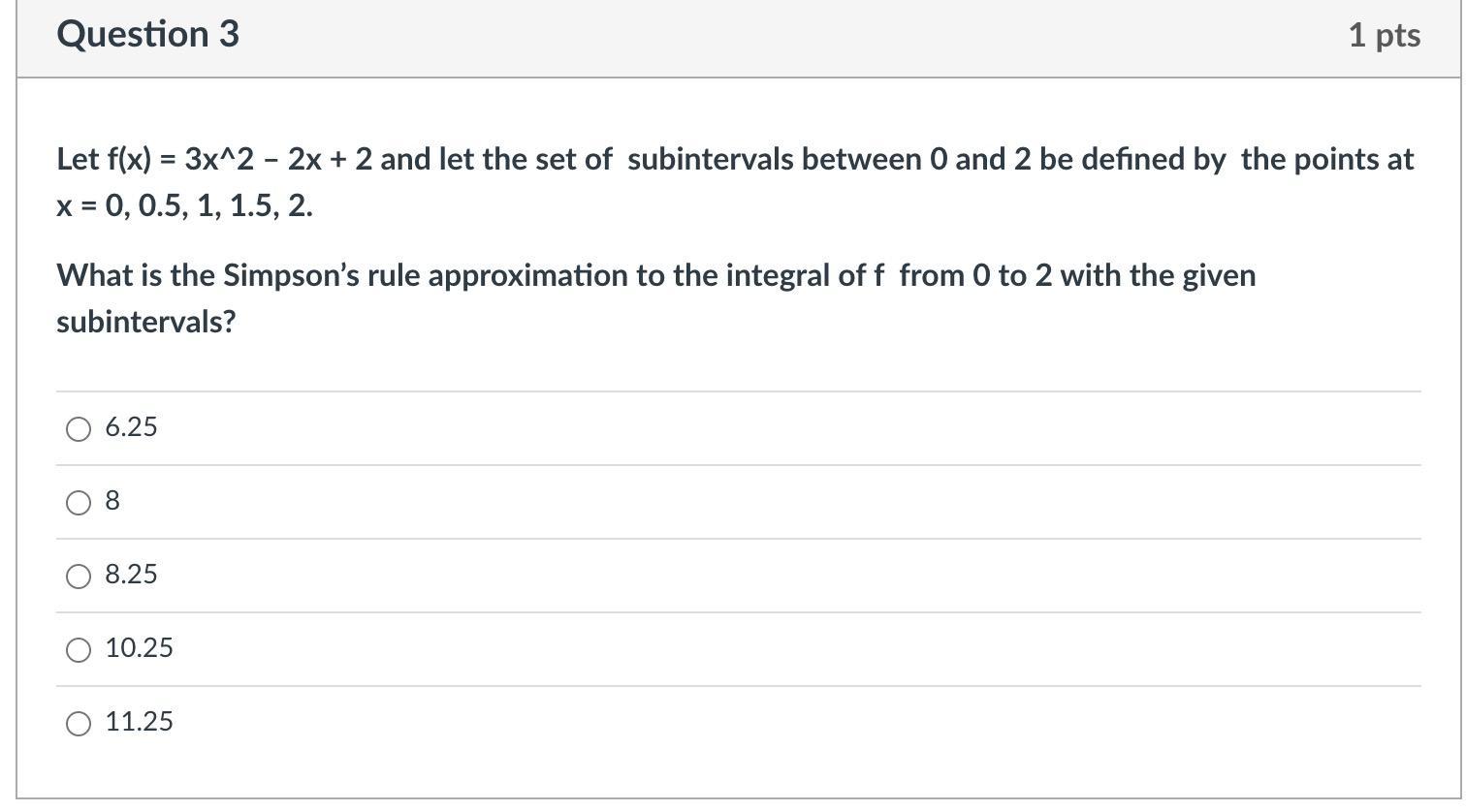 Solved For which of the following functions will the | Chegg.com