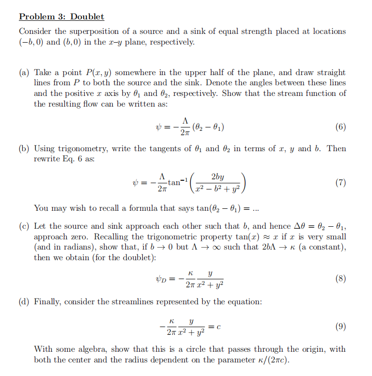 Problem 3: Doublet Consider the superposition of a | Chegg.com