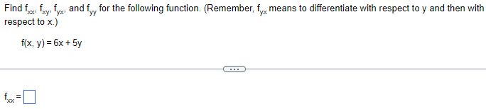 Solved Find \\( \\mathrm{f}_{\\mathrm{x} x}, | Chegg.com