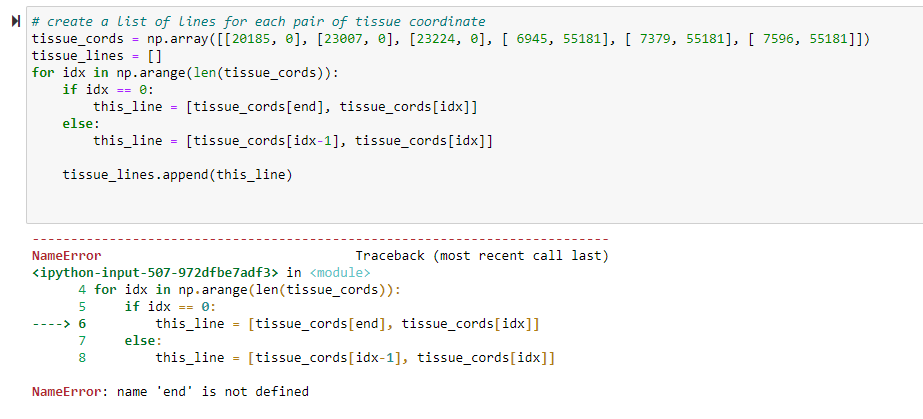 Solved Python I want to create list of lines using each | Chegg.com