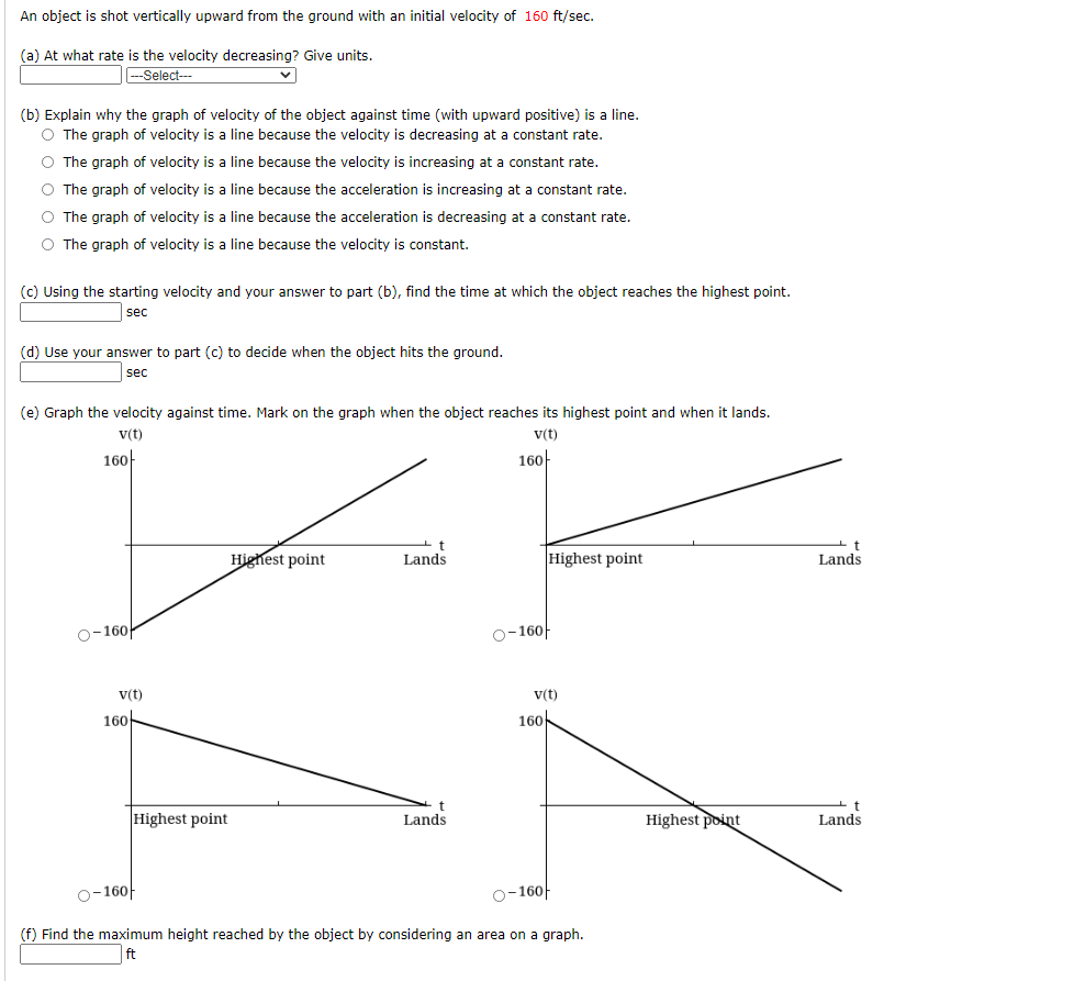 Solved An object is shot vertically upward from the ground | Chegg.com