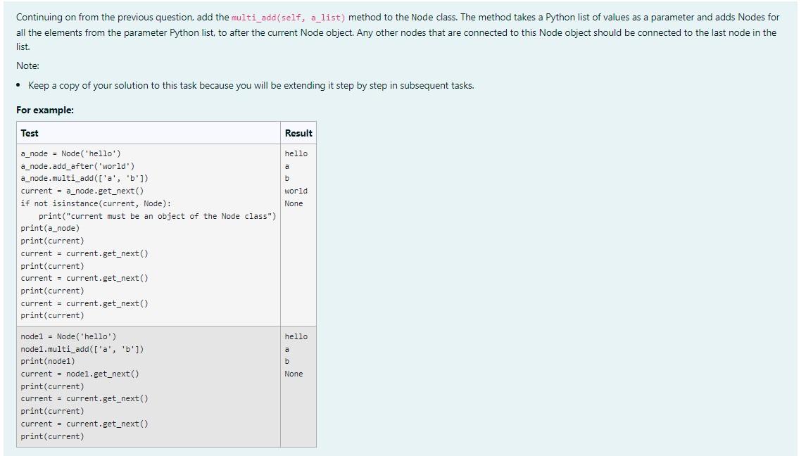 Solved In Pythonclass Node Def Initself Data Next 4493