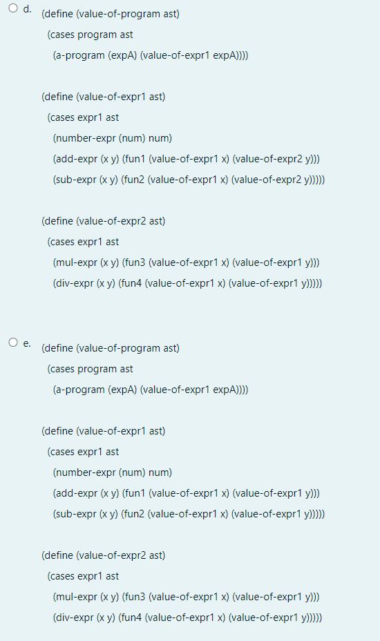 Solved If fun1, fun2, fun3, and fun4 implements the | Chegg.com