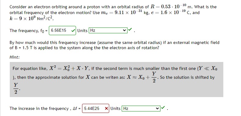 Solved Consider an electron orbiting around a proton with an | Chegg.com