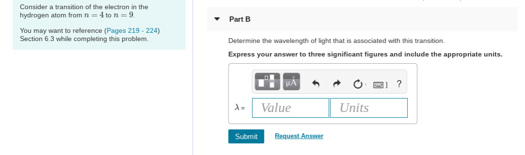 Solved Consider A Transition Of The Electron In The Hydrogen