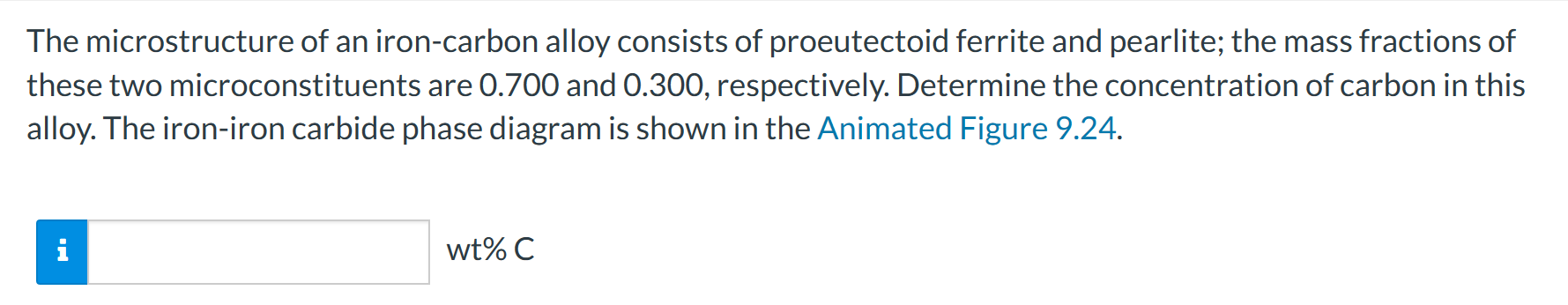 Solved The microstructure of an iron-carbon alloy consists | Chegg.com