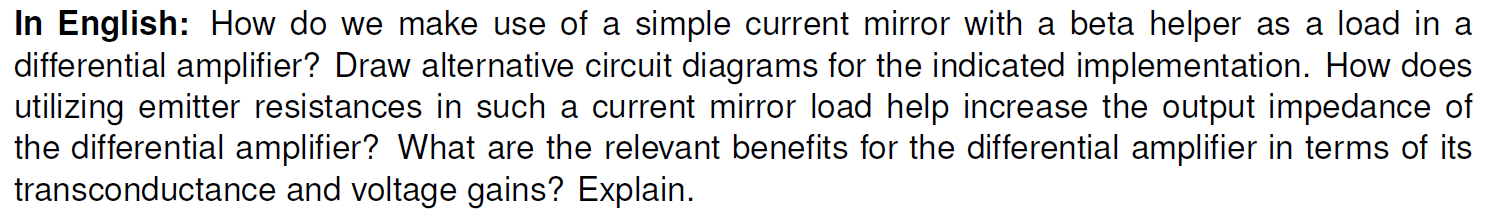 Solved In English: How do we make use of a simple current | Chegg.com