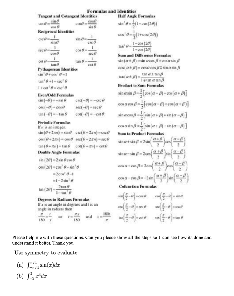 Solved sino cose sinºo-(1-сos (20 cos e -- {1+cos(20) core | Chegg.com