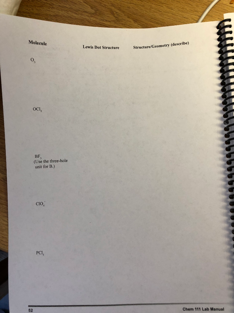 Solved Molecular Models Name: Section Date: Molecular Models | Chegg.com