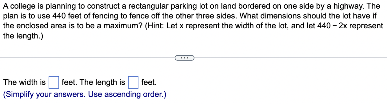 Solved A college is planning to construct a rectangular | Chegg.com