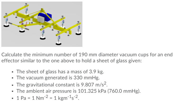 Solved Calculate the minimum number of 190 mm diameter | Chegg.com