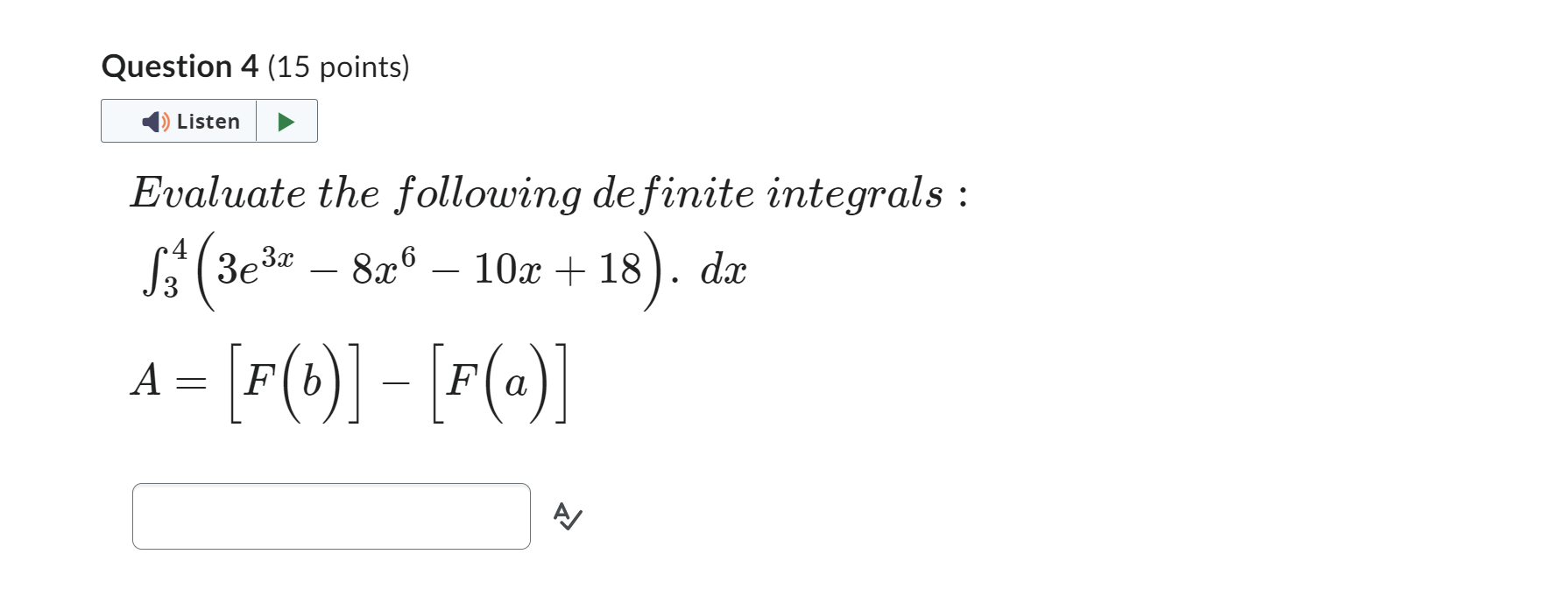Solved Evaluate the following definite integrals : | Chegg.com