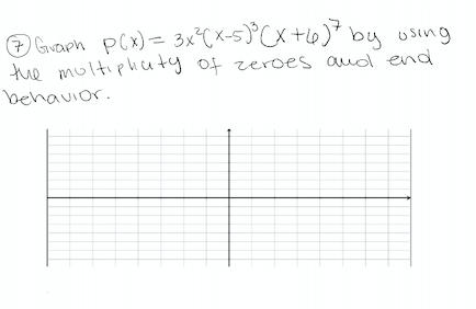 Solved (7) Graph p(x)=3x2(x−5)3(x+6)7 by using the | Chegg.com