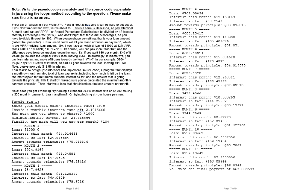 Solved Note: Write the pseudocode separately and the source | Chegg.com