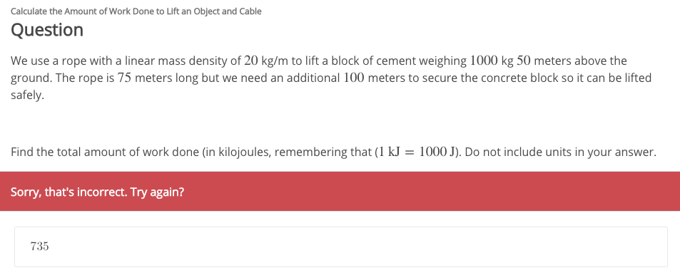 Solved Calculate The Amount Of Work Done To Lift An Object