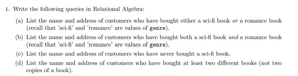 Solved Assume the same database as in Homeworks 1 and 2 : - | Chegg.com