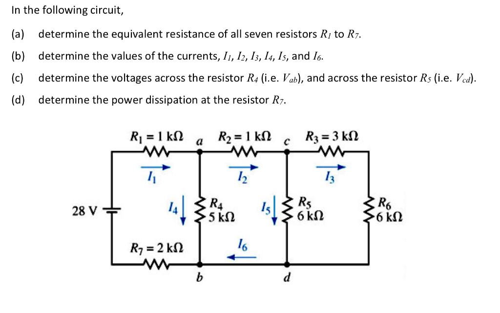 Solved In the following circuit, (a) determine the | Chegg.com