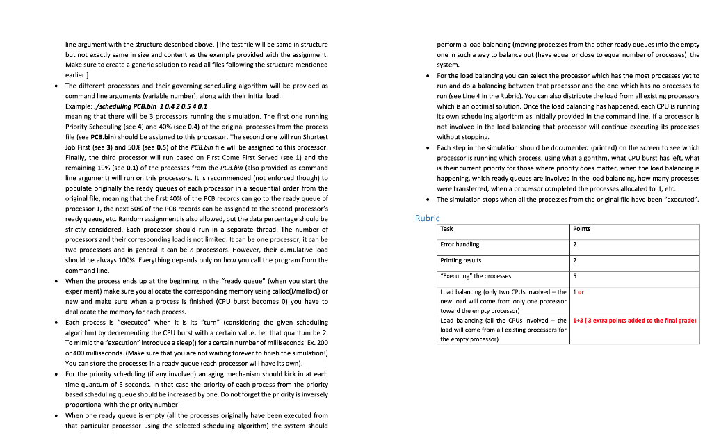 Solved Given a binary file containing PCB (Process Control | Chegg.com