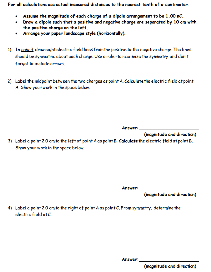 Solved For all calculations use actual measured distances to | Chegg.com