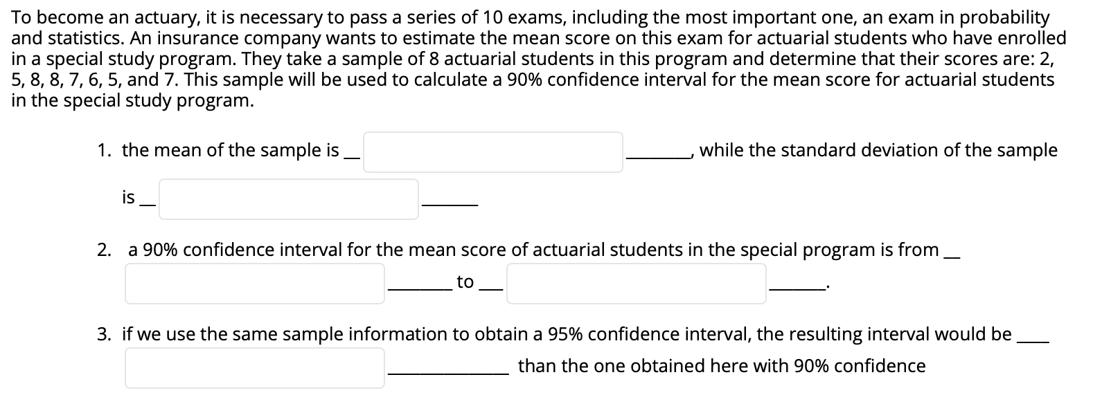 Solved To become an actuary, it is necessary to pass a | Chegg.com
