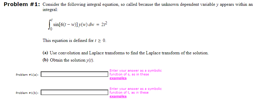 Solved Problem # 1: Consider the following integral | Chegg.com