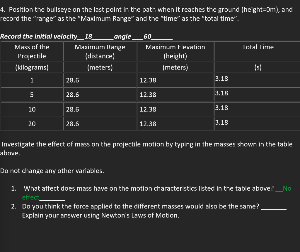 Solved 4. Position the bullseye on the last point in the | Chegg.com