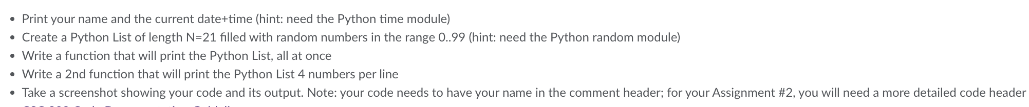Solved - Print your name and the current date+time (hint: | Chegg.com