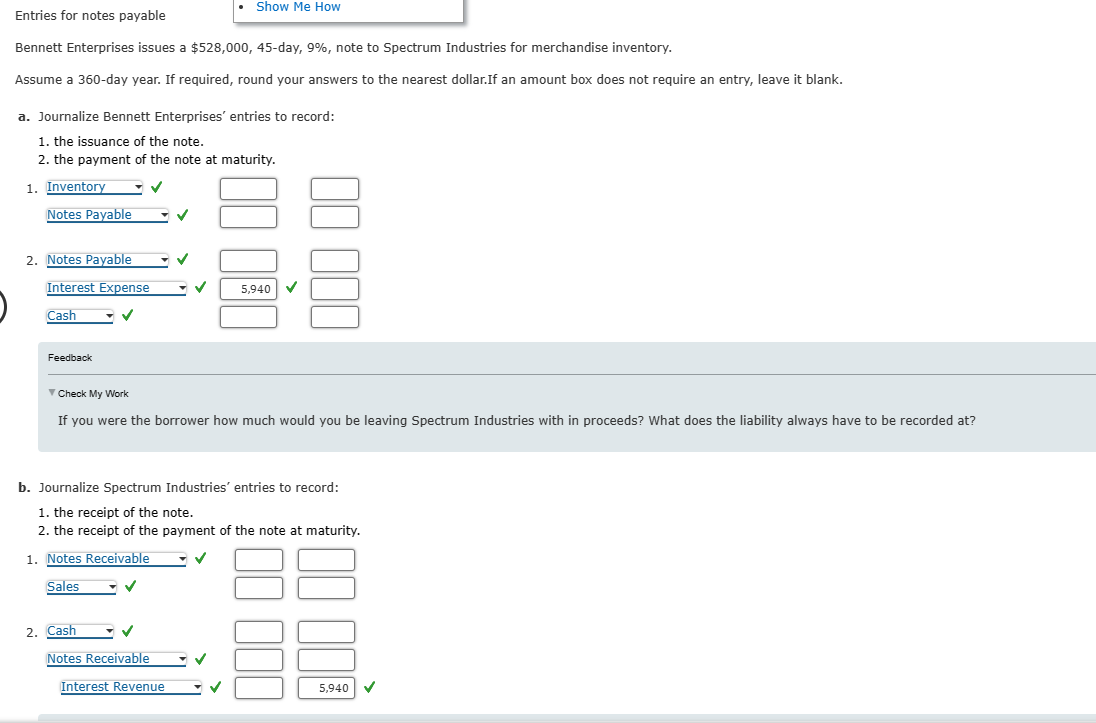 Solved Bennett Enterprises issues a $528,000,45-day, 9%, | Chegg.com