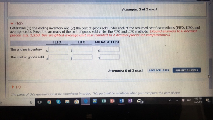 Solved Problem 6-2A (Part Level Submission) Bramble | Chegg.com