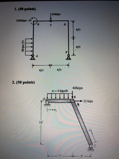 Solved Find the support reactions and draw axial force, | Chegg.com