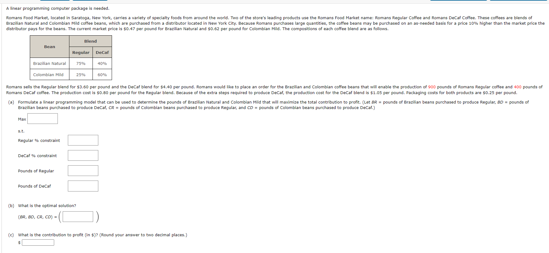 Solved A linear programming computer package is | Chegg.com