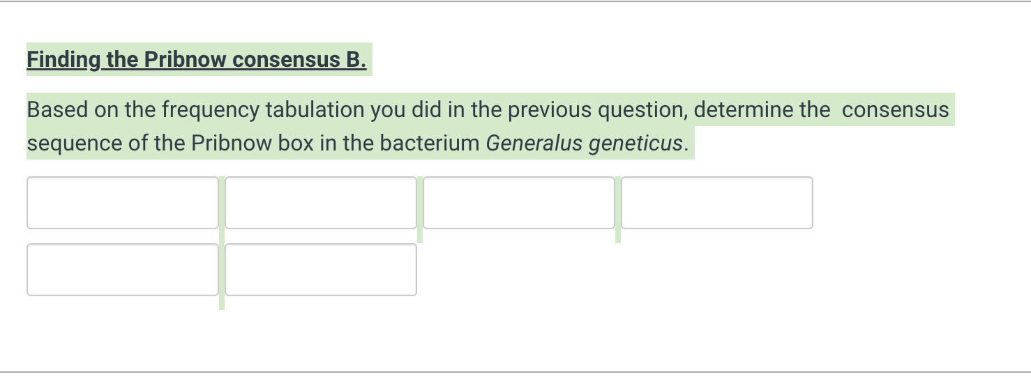 Solved Based on the frequency tabulation you did in the | Chegg.com