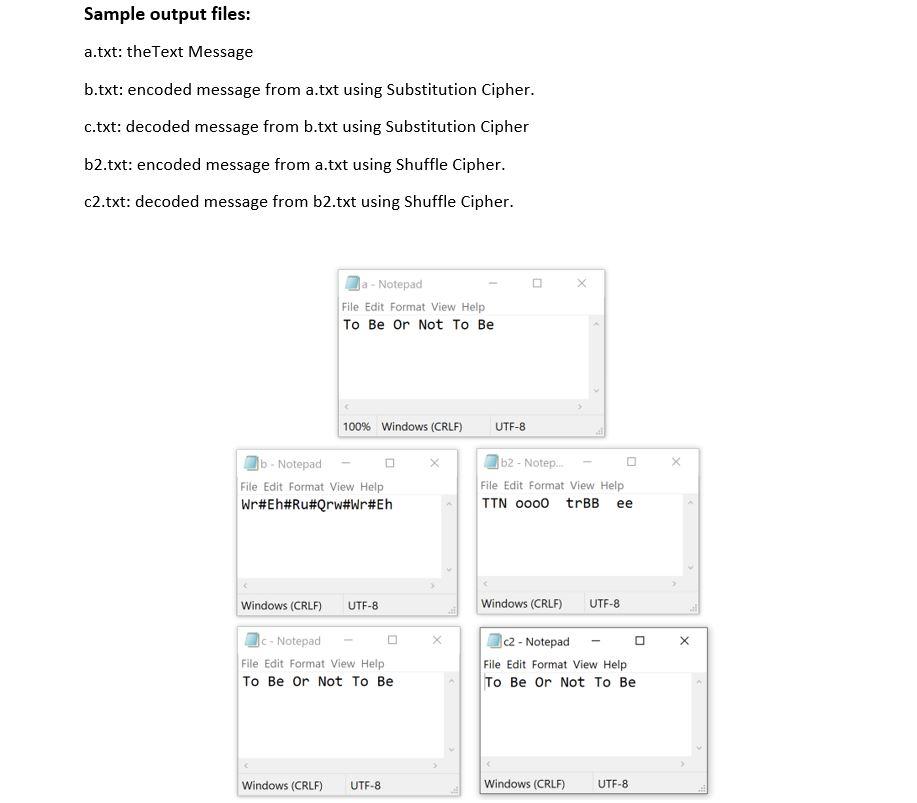Encoding and Decoding a. Create an interface | Chegg.com