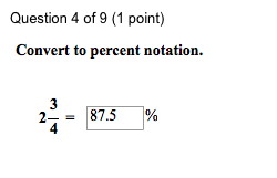 Solved Question 4 of 9 (1 point) Convert to percent | Chegg.com