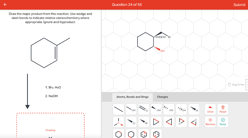 Solved Draw the major product from this reaction. Use wedge | Chegg.com