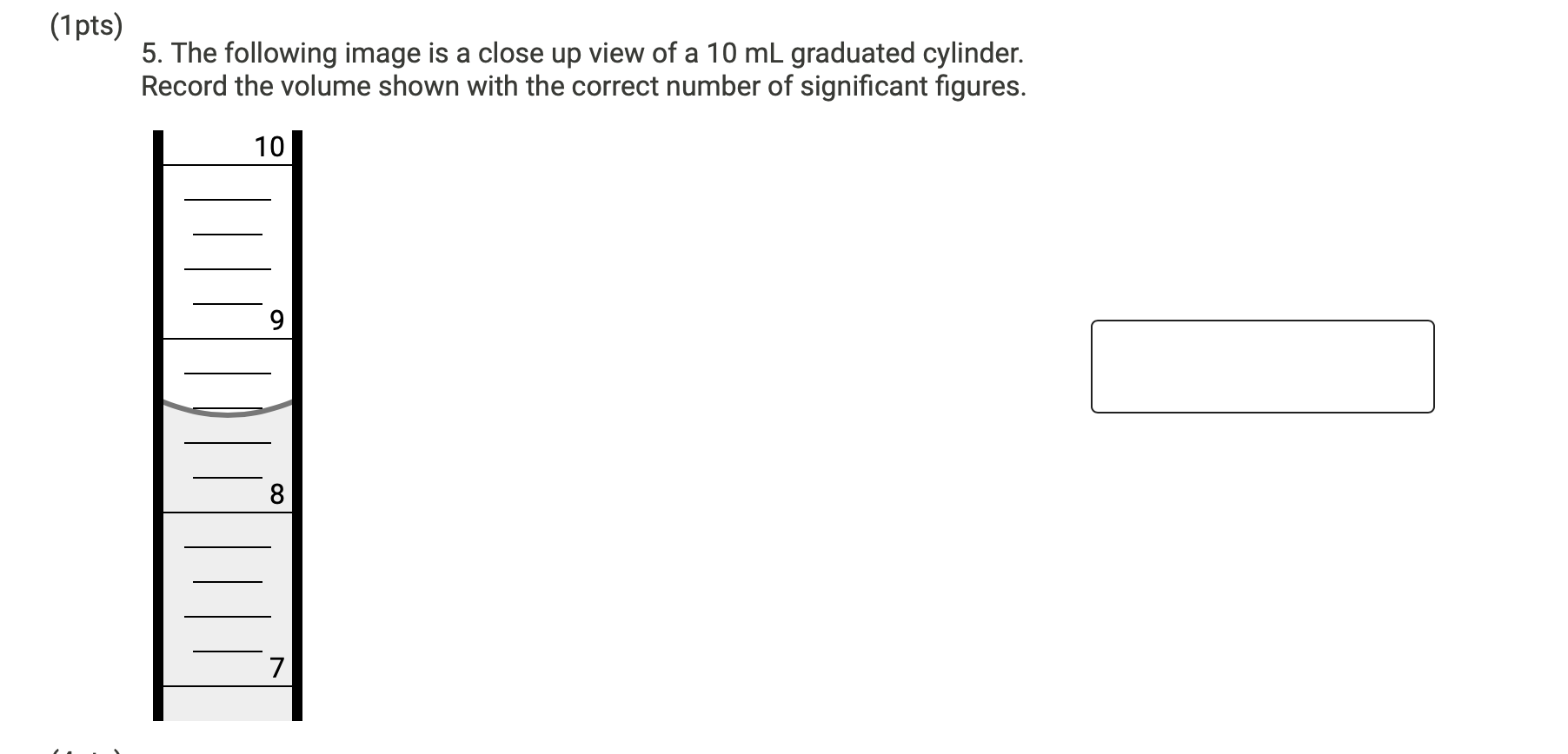Solved (11pts) Part 5 Data Analysis - 10 ml Pipet (1pts) | Chegg.com