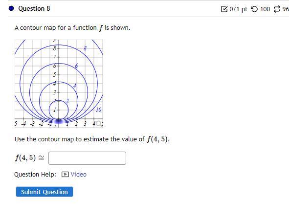 Solved A contour map for a function f is shown. Use the | Chegg.com