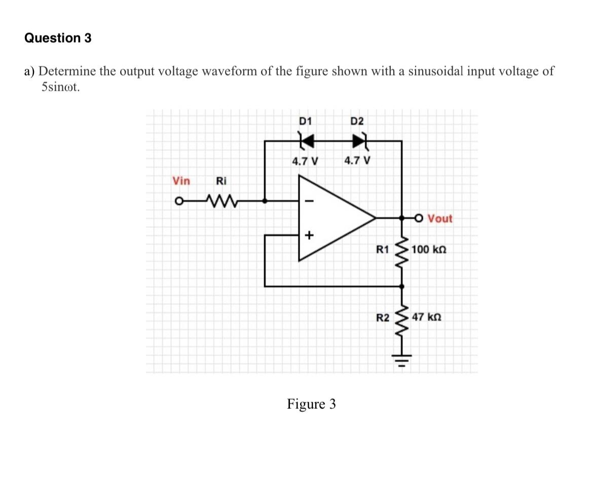 Solved a) Determine the output voltage waveform of the | Chegg.com Solved a) Determine the output voltage waveform of the | Chegg.com