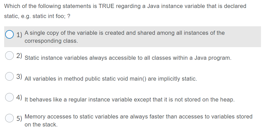 Solved Which of the following statements is TRUE regarding a | Chegg.com