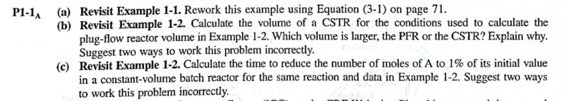 Solved 1-1 (a) Revisit Example 1-1. Rework this example | Chegg.com