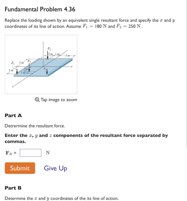 Solved Fundamental Problem 4.36 Replace the loading shown by | Chegg.com