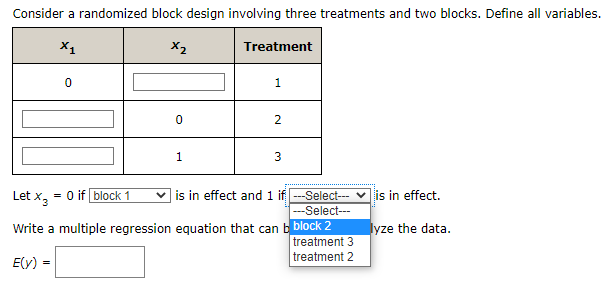 Solved Consider a randomized block design involving three | Chegg.com