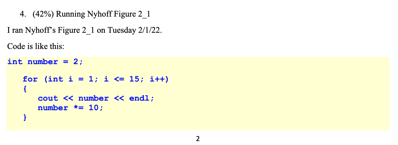 Solved 4. (42%) Running Nyhoff Figure 2_1 I ran Nyhoff's | Chegg.com