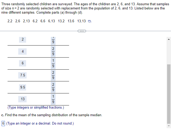 Solved Three randomly selected children are surveyed. The | Chegg.com
